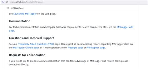Link To The Msfragger Issue Tracker Broke · Issue 222 · Nesvilab