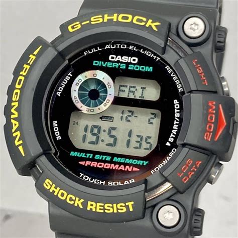 Yahoo オークション 極美品 G SHOCK GW 200 2JF FROGMAN フロッグマ