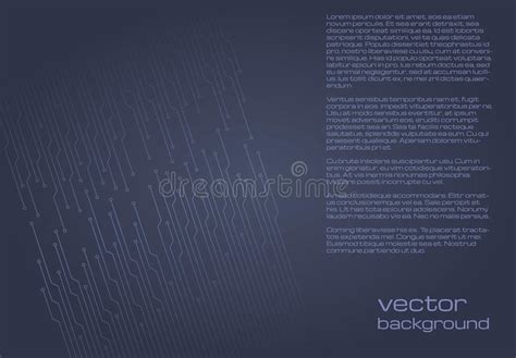 Abstract Technological Blue Background With Colorful Elements Of The
