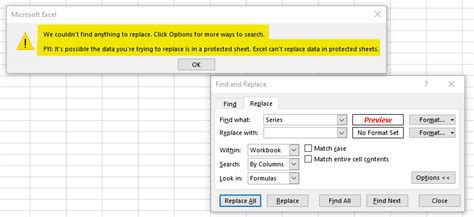 find and replace error microsoft community hub