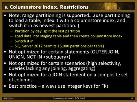PPT Columnstore Index In SQL Server 2012 PowerPoint Presentation