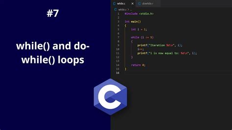 7 While And Do While Loops The C Programming Language For Begginers