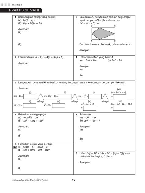 Form 2 Math Practice Pdf