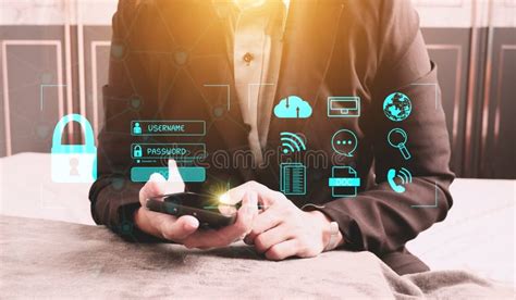 cybersecurity concept global network security technology protect