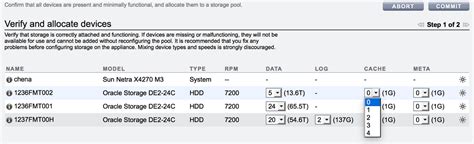 Creating A Storage Pool Bui Oracle® Zfs Storage Appliance