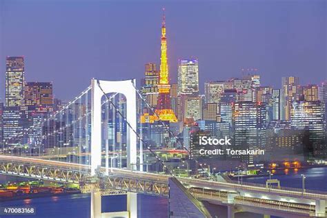 토쿄발 레인보우 브릿지도쿄 도쿄 타워 도쿄에 대한 스톡 사진 및 기타 이미지 도쿄 2015년 건축 Istock
