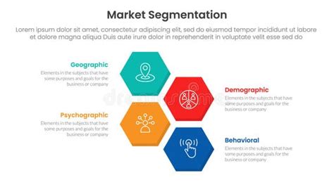 Market Segmentation Framework Analysis Infographic 4 Point Stage