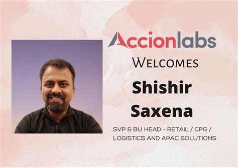 Accion Labs On Linkedin Welcomeshishir Newteammember Accionlabs