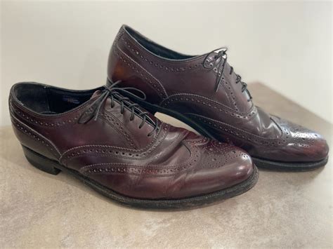 Florsheim Brown Leather Men Lace Up Wingtip Oxford Dr Gem