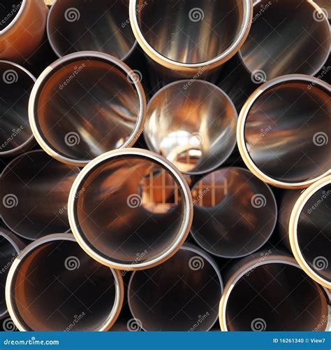 Tubulações industriais foto de stock Imagem de tubo