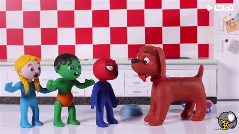 کارتون خمیر بازی آشپزی السا و کیک تولد مرد عنکبوتی فیلو