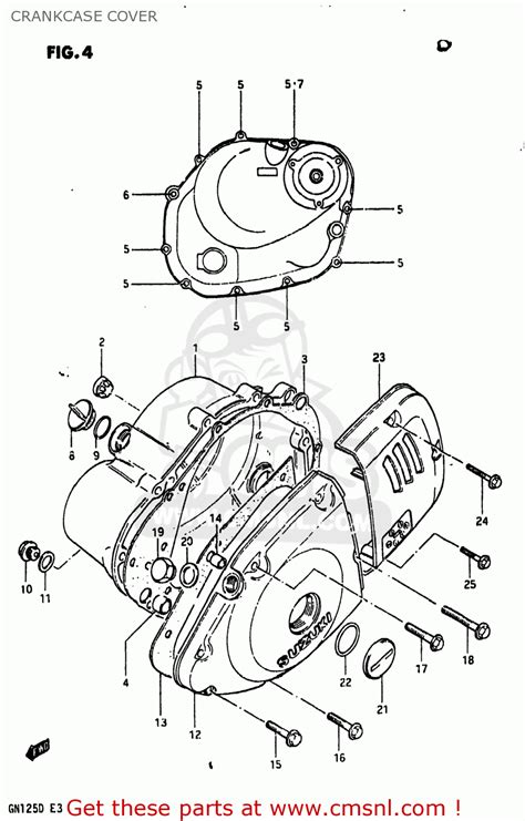 Suzuki GN Z USA E CRANKCASE COVER Buy Original CRANKCASE COVER Spares Online