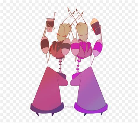 Invader Zim Red And Purple Invader Zim Tallest Fanart Hd Png