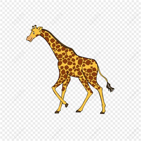 손으로 그린 귀여운 노란 기린 일러스트 클립 아트노랑아름다운 Png 일러스트 무료 다운로드 Lovepik