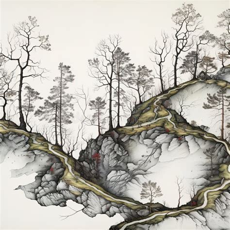 The Beautiful Structure Of Trees Stock Illustration Illustration Of