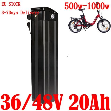 전기 자전거 리튬 실버 어항 배터리 전기 자전거 18650 리튬 이온 배터리 팩 Akku 36v 48v 20ah