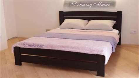 Двоcпальне ліжко Дональд Максі Дональд Maxi масив буку Фабрика ДРІМКА Youtube