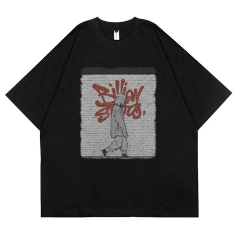 Jual T SHIRT KAOS OVERSIZE WALKING BLACK BILLIONSTARS VINTAGE Shopee Indonesia