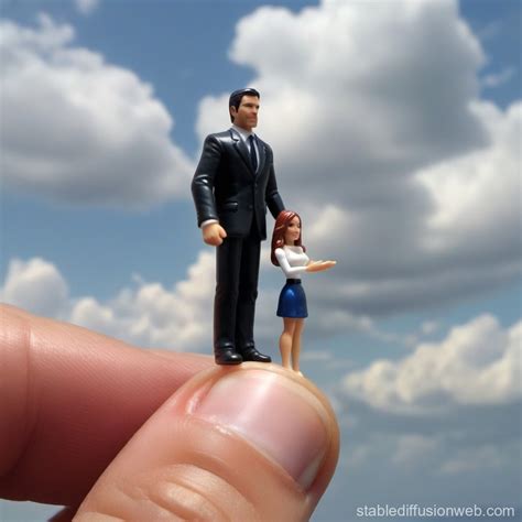 Giantess And Mini Man Interaction Stable Diffusion Online