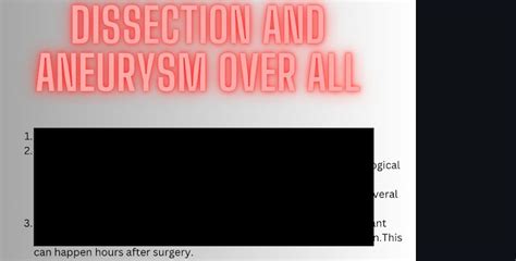 Cheat Sheet For Aorta Dissection And Aneurysms ICU Cheat Sheet