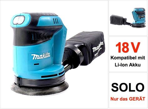 Makita Exzenterschleifer Bbo 180 Z 18v Akku Exzenterschleifer Solo