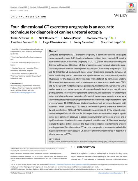 Pdf Four Dimensional Ct Excretory Urography Is An Accuratetechnique