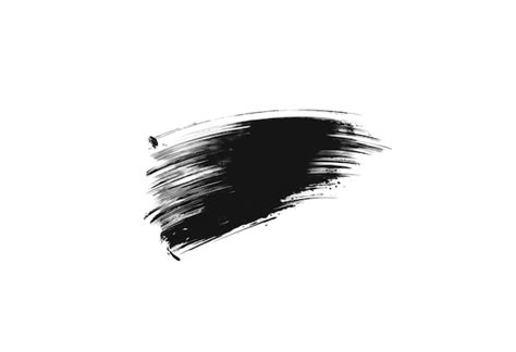 검은색 브러시 스트로크 무료 Psd 파일