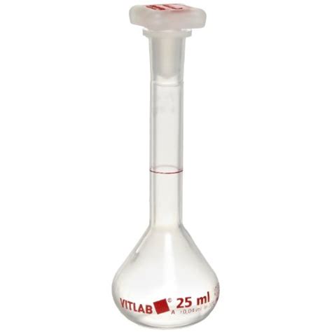 Lab Flasks Volumetric Flask Pmp Break Resistant Class A 25ml Ea