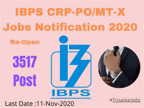 Ibps Crp Po Mt X Jobs Notification 2021 All India Open