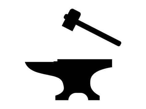 Blacksmith Svg Hammer Svg Anvil Svg Blacksmith Clipart Etsy