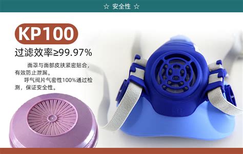 自吸过滤式防颗粒物呼吸器（kp100可更换式半面罩） 深圳国际核能产业创新博览会