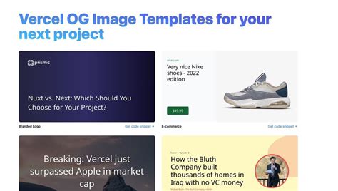 Vercel Og Image Free Tailwind Templates For Generating Dynamic Og