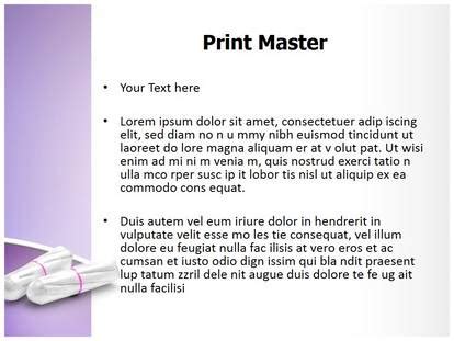 Free Tampons Medical PowerPoint Template For Medical PowerPoint Presentations