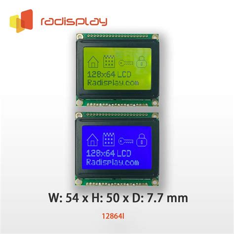 128x64 Dot Matrix Graphic Lcd Rd12864i Radiant Electronics Limited