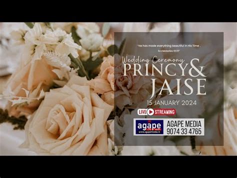Princy Jaise I TPM Wedding Ceremony I 15 01 2024 YouTube