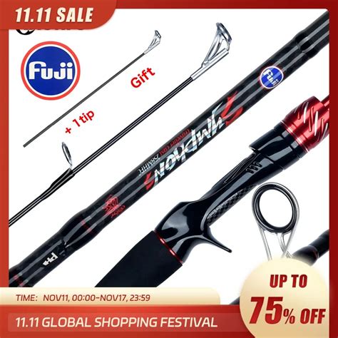 BIUTIFU Carbon Baitcasting Viagem Spinning Vara De Pesca Fuji Lure Mini