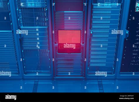 Main Control Computer Red Screen Warning Network Database Code
