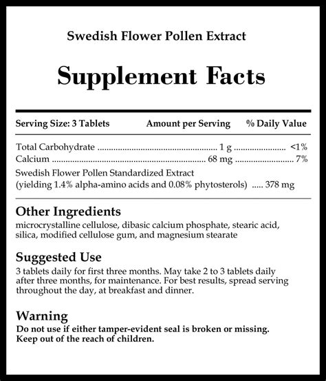 Source Naturals Swedish Flower Pollen Extract Supplement First