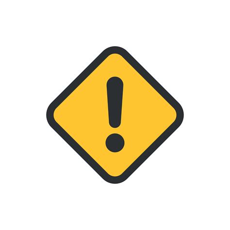 Exclamation Mark Icon In Flat Style Danger Alarm Vector Illustration On White Isolated