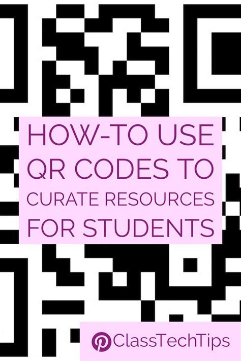 How To Use QR Codes To Curate Resources For Students Class Tech Tips Coding Qr Code Online