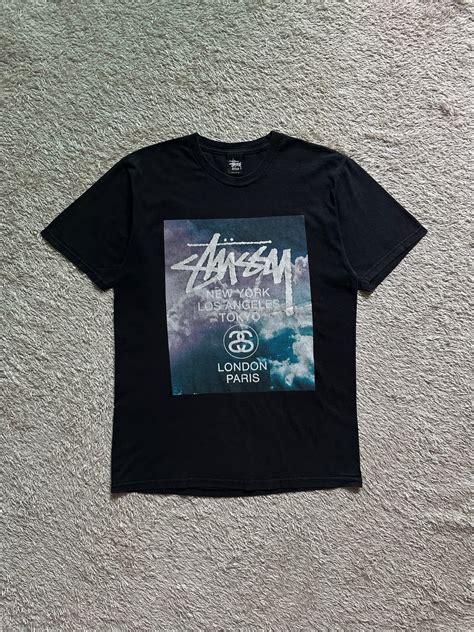 00s 스투시 Stussy 월드투어 클라우드 반팔 M 후루츠패밀리