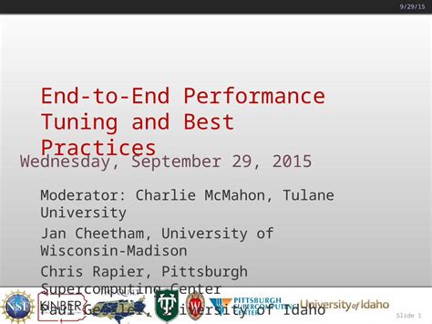 pptx slide 1 9 29 15 end to end performance tuning and best practices