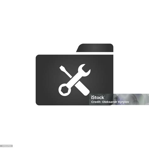 폴더 아이콘 도구 또는 유행 플랫 스타일에 설정 Ui 웹 사이트 디자인 애플 리 케이 션 로고 흰색 배경에 고립 벡터 일러스트 레이 션 0명에 대한 스톡 벡터 아트 및 기타