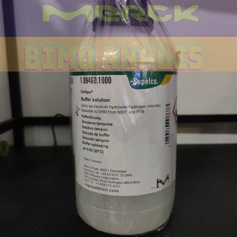 Jual Buffer Solution Ph 8 Merck 109460 Buffer 1l Shopee Indonesia