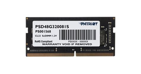 Ram Laptop Patriot Ddr4 8gb Bus 3200 Chính Hãng Lấy Liền