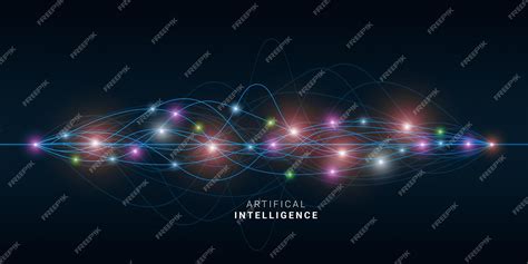 Premium Photo Artificial Intelligence Ai Neural Network Lines Digital