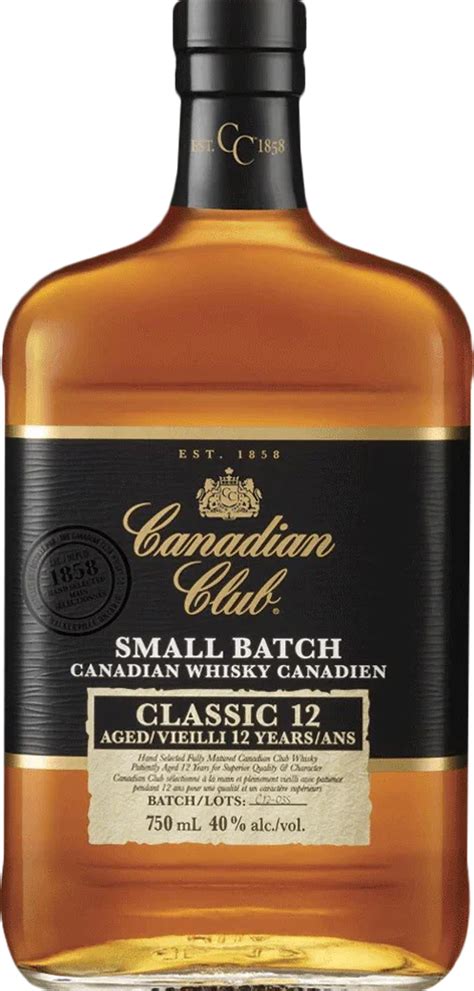 Canadian Club Small Batch Classic 12 Year Old Blended Canadian Whisky