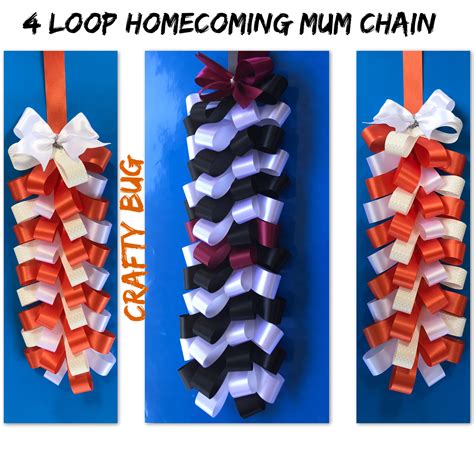 Homecoming Mum Loopy Chains Homecoming Mums School Spirit Crafts