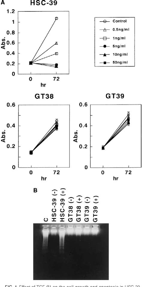 Figure 1 From Effect Of Transforming Growth Factor Beta1 On The Cell Growth And Epstein Barr