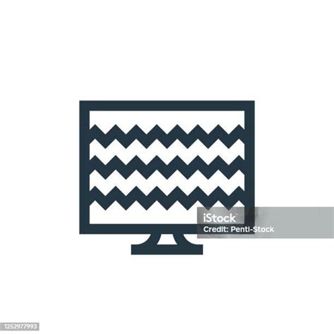Tv 벡터 아이콘입니다 Tv 편집 가능한 스트로크 웹 및 모바일 앱 로고 인쇄 매체에 사용하기 위한 Tv 선형 기호입니다 얇은